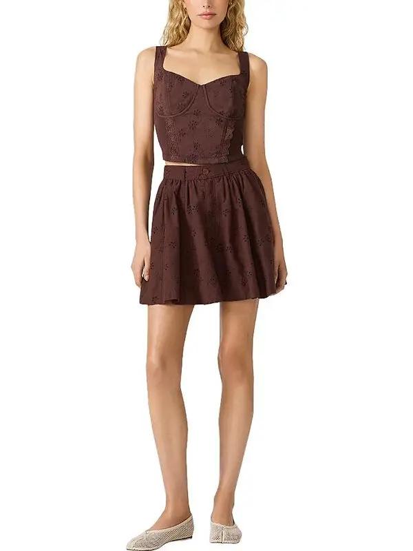Steve Madden Dixie Knit Top - Walnut