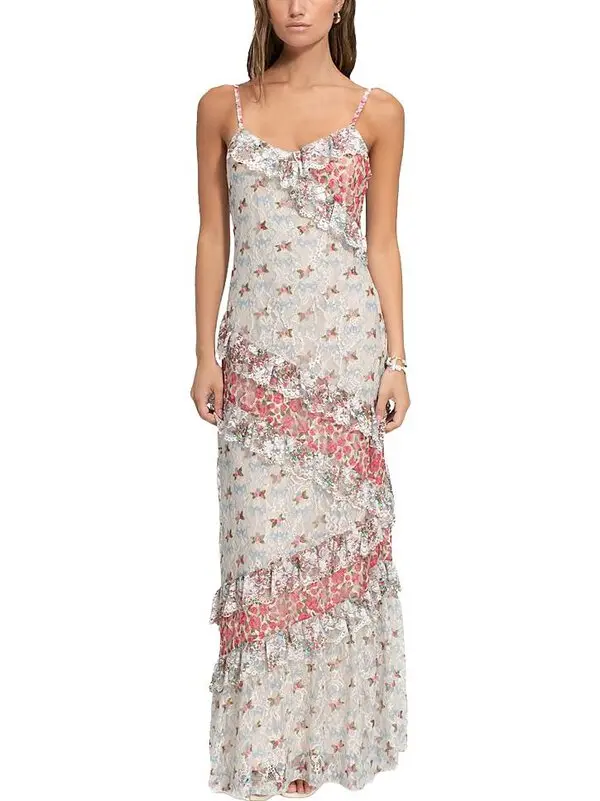 Agua Bendita Alana Cherish Ruffled Dress - Multi