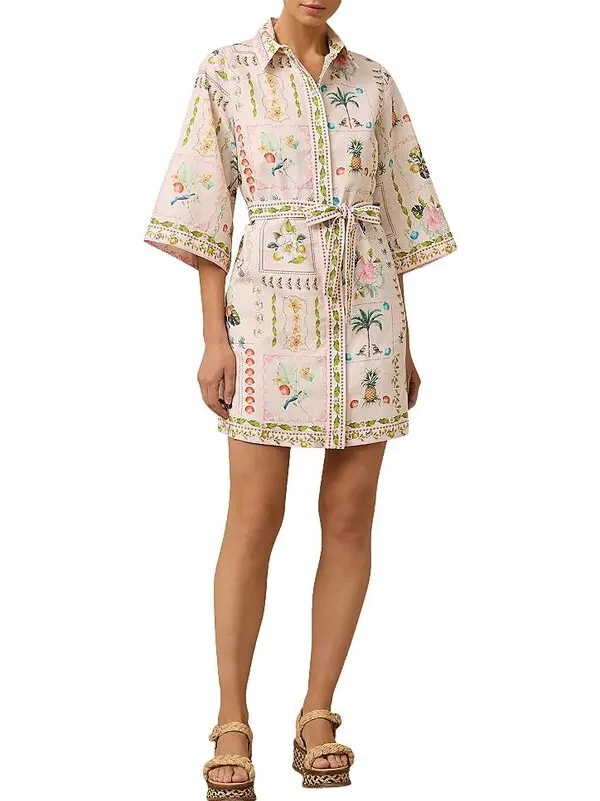 MONTE & LOU Linen Shirt Dress - Como