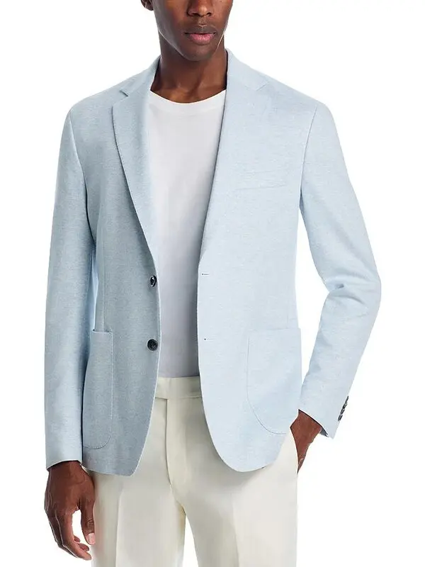 Bloomingdale'S Cotton & Linen Jersey Unstructured Sport Coat - Powder