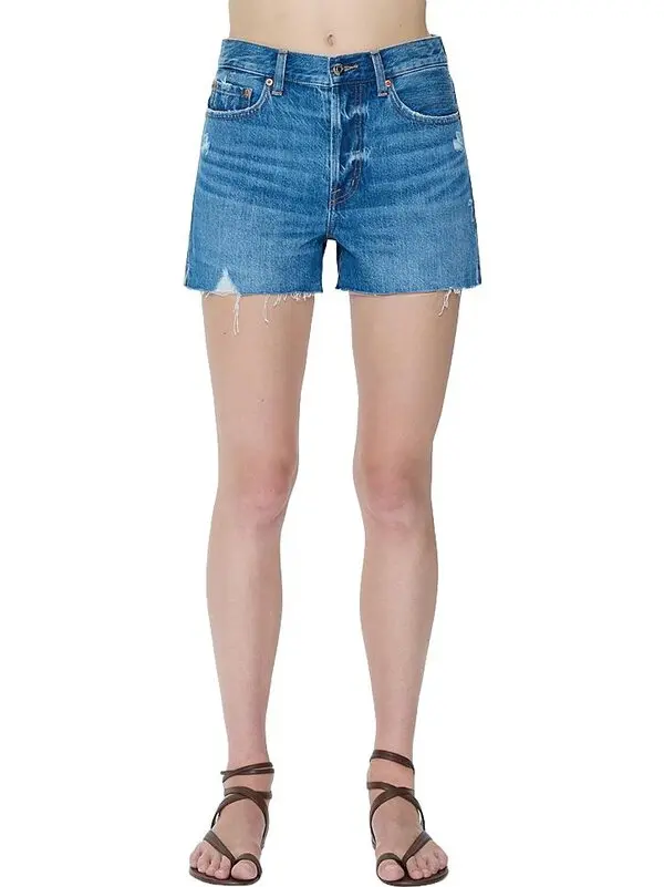 PISTOLA Nova High-rise Cut-off Denim Shorts - Calling