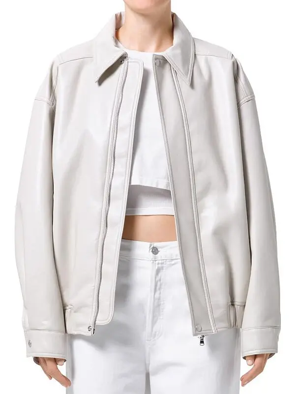 AGOLDE Aston Leather Bomber - Buff