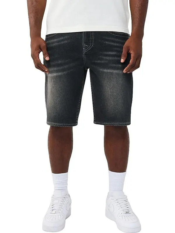 True Religion Bobby Baggy Fit Shorts - Smog Overdye