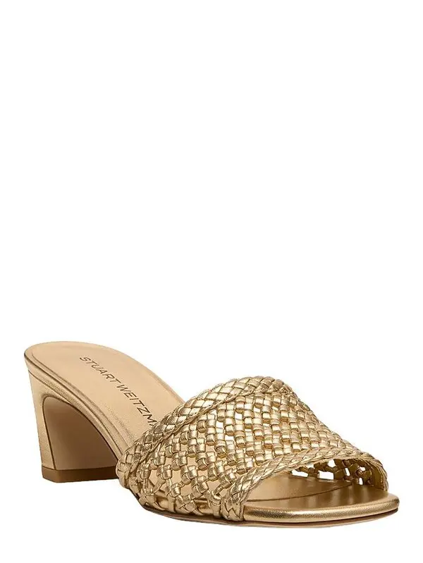 STUART WEITZMAN Marina 50 Sandals - Golden