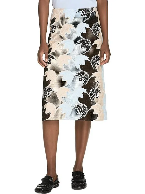 Marni Open Work Macrame Skirt - Lily White