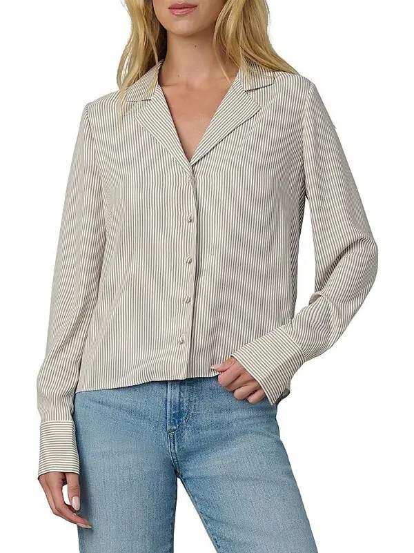 Joe's Jeans The Mia Blouse - Panna Cotta/navy