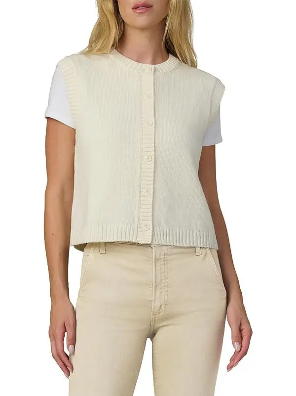 Joe's Jeans The Noa Cardigan Vest - Ecru