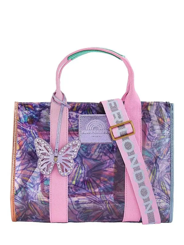 Kurt Geiger Southbank Large Butterfly Tote - Light Purple/pastel Pink
