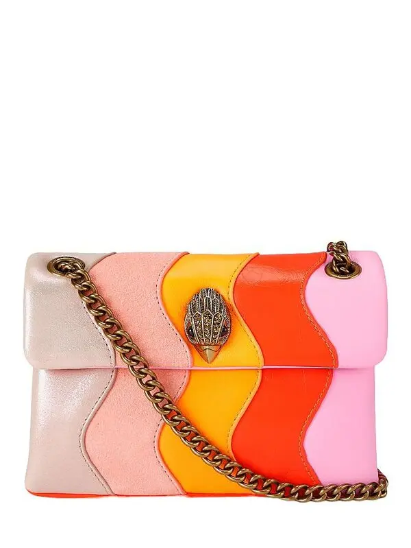 Kurt Geiger Kensington Mini Leather Shoulder Bag - Open Pink