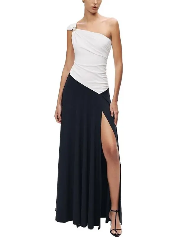 NOCTURNE One-shoulder Maxi Dress - Multi-colored