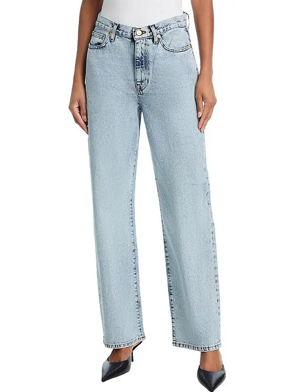 Tove Sofie Relaxed Straight Leg Jeans - Blue
