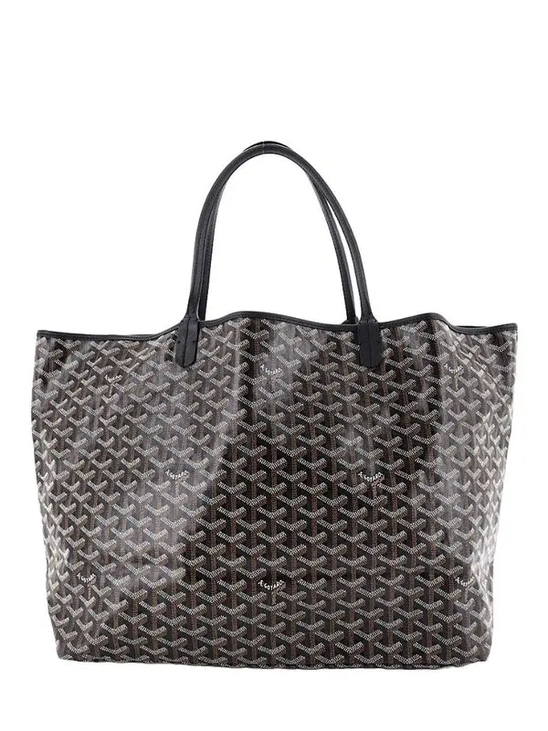 Goyard Gm Saint Louis Tote Coated Canvas - Black
