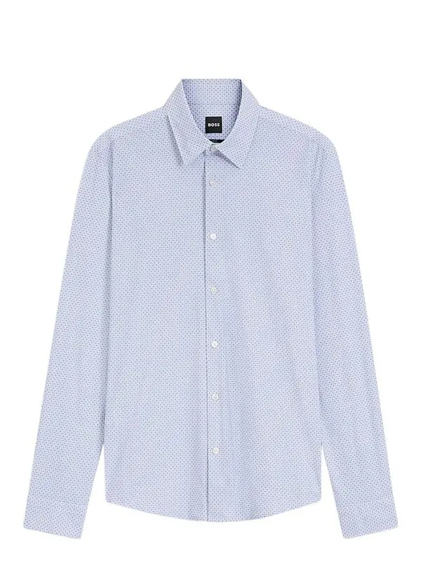 BOSS Roan Kent Collar Slim Fit Button Down Shirt - Light Pastel Purple