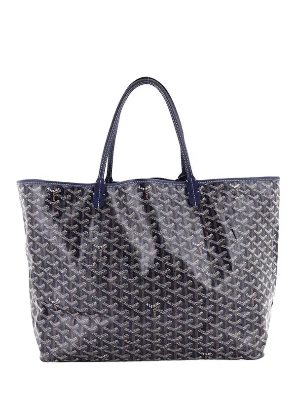 GOYARD Gm Saint Louis Tote Coated Canvas - Blue