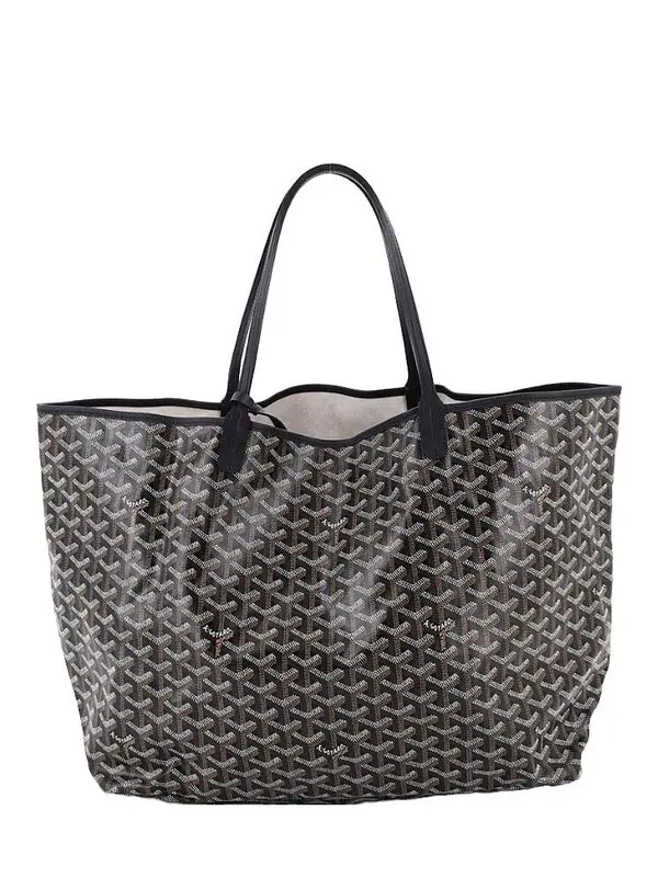 Goyard Gm Saint Louis Tote Coated Canvas - Black