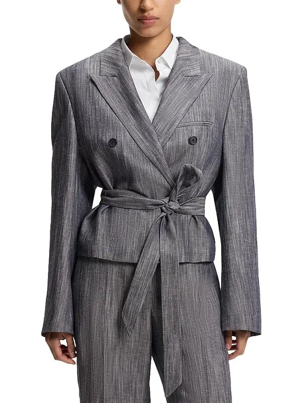 BOSS Jelsia Blazer - Charcoal Sharkskin