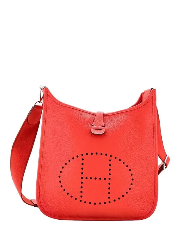 Hermès Pm Evelyne Gen Iii Clemence Bag - Red