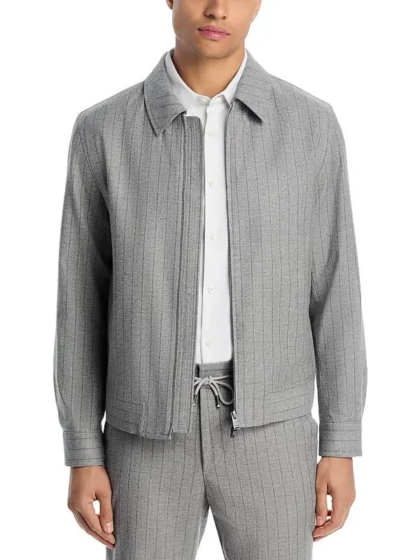 BOSS C-hanry Wing Slim Fit Jacket - Silver