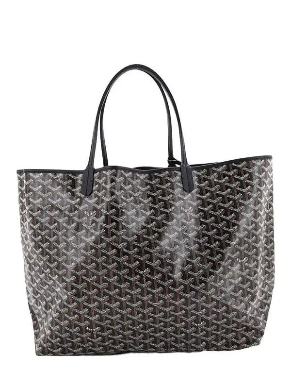 Goyard Gm Saint Louis Tote Coated Canvas - Black