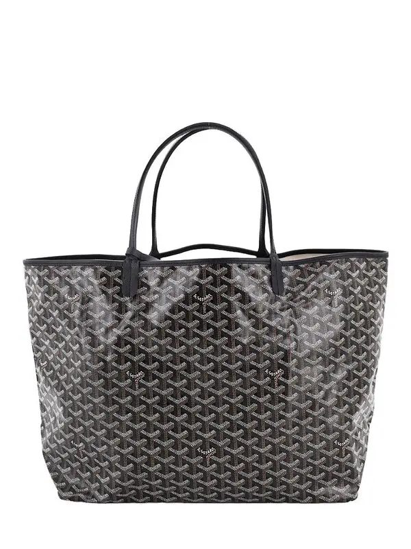 Goyard Gm Saint Louis Tote Coated Canvas - Black