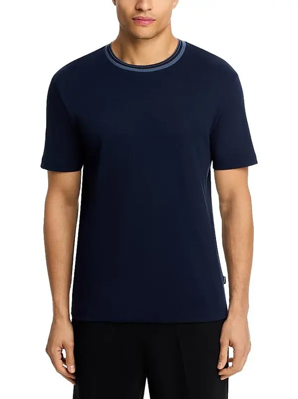 BOSS Thompson Cotton Tee - Dark Blue