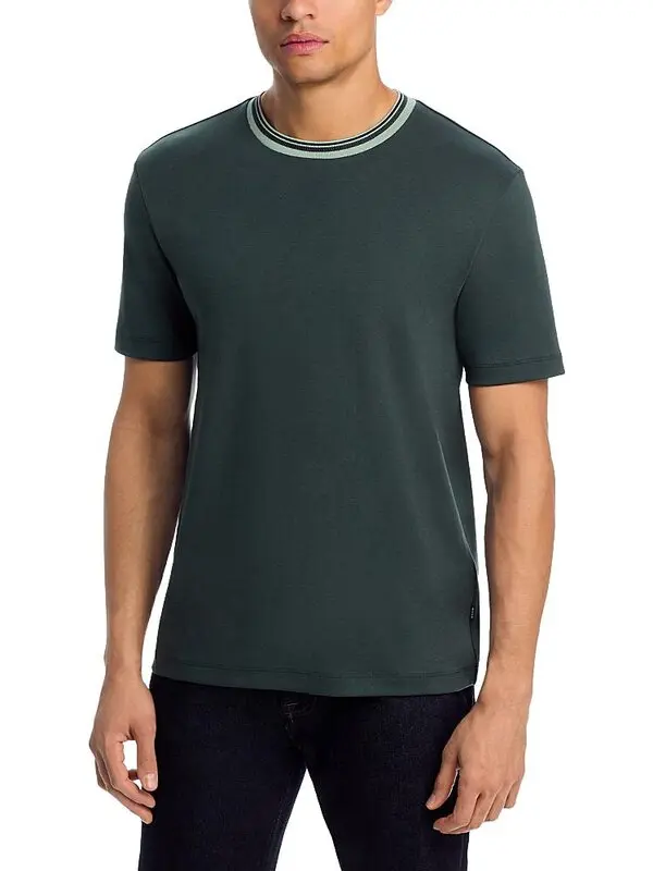 BOSS Thompson Cotton Tee - Open Green