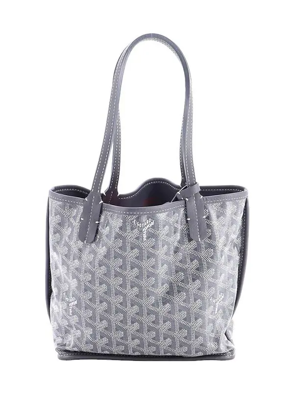 GOYARD Anjou Reversible Tote Coated Canvas - Gray