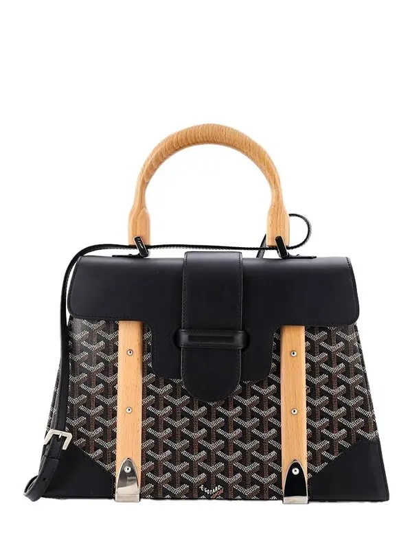 Goyard Mm Saigon Top Handle Bag - Black