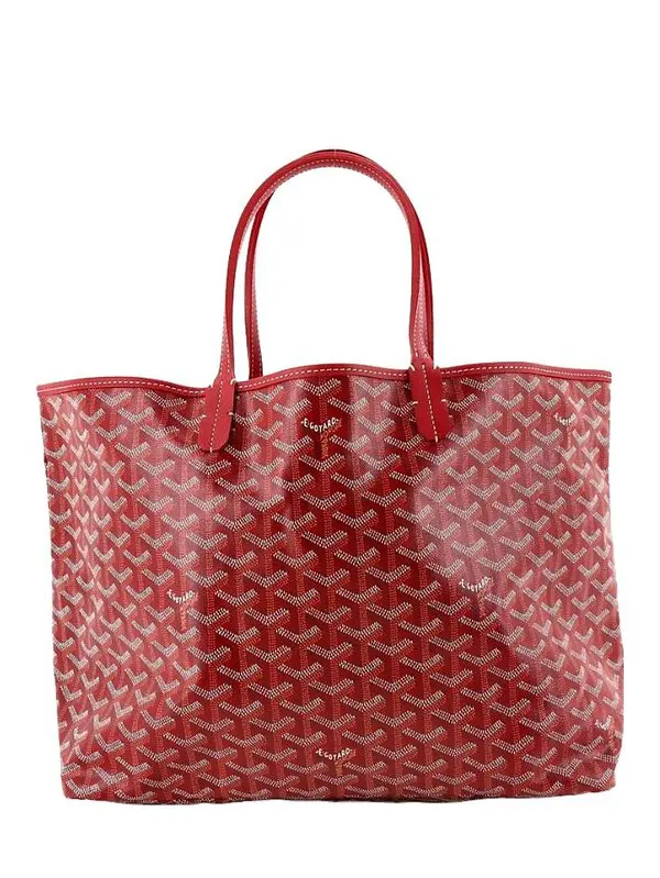 GOYARD Saint Louis Pm Tote Coated Canvas - Red