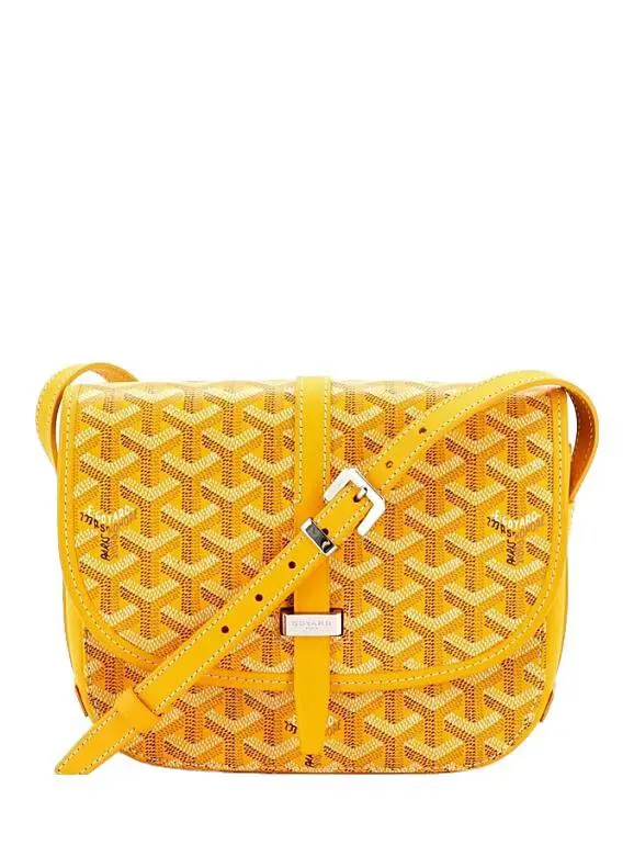 Goyard Pm Belvedere Ii Messenger Bag Coated Canvas - Yellow