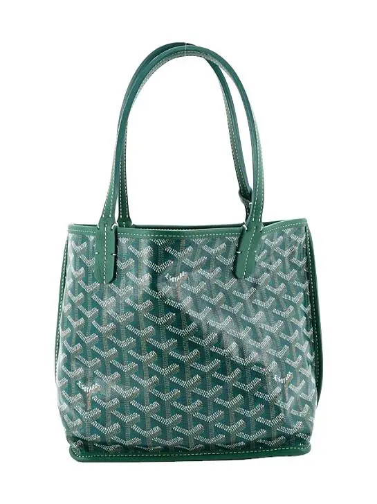 Goyard Anjou Reversible Tote Coated Canvas - Green