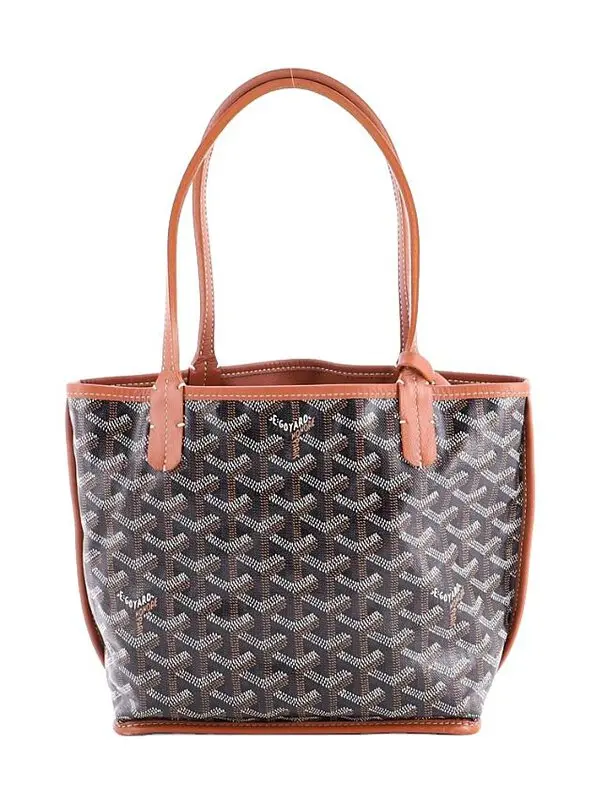 Goyard Anjou Reversible Tote Coated Canvas - Brown