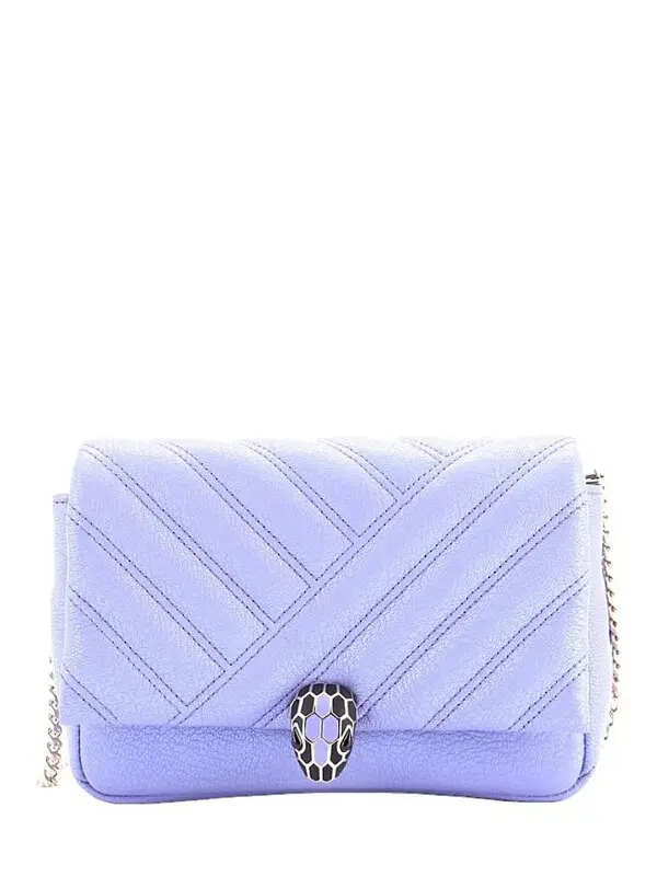 BVLGARI Serpenti Cabochon Shoulder Bag - Light/pastel Purple