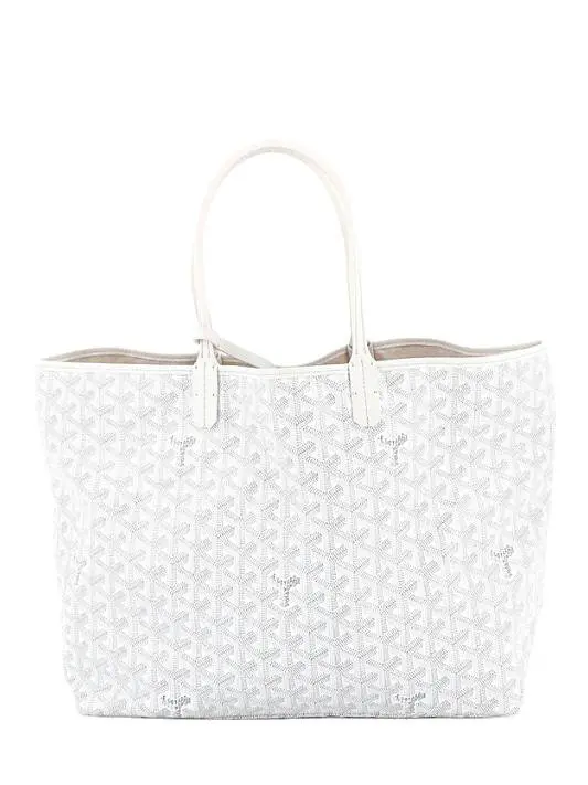 Goyard Saint Louis Pm Tote Coated Canvas - White