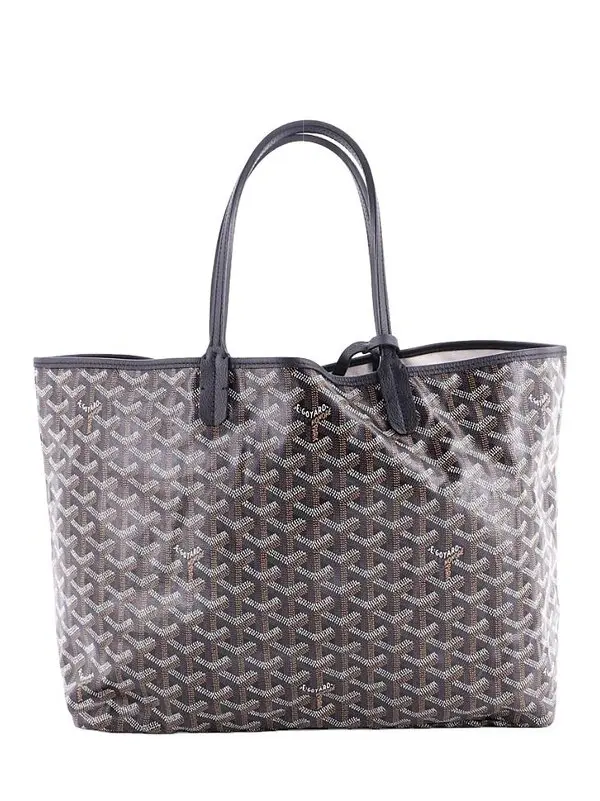 GOYARD Pm Saint Louis Tote Coated Canvas - Black