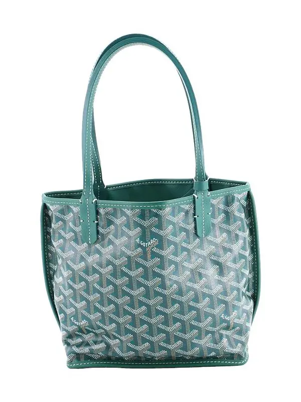 GOYARD Anjou Reversible Tote Coated Canvas - Green