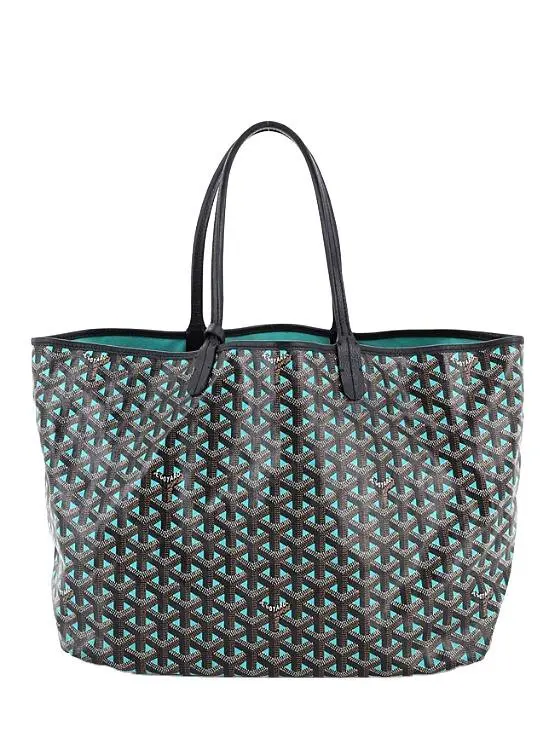 Goyard Pm Saint Louis Claire Voie Tote - Green/ Black/ Green