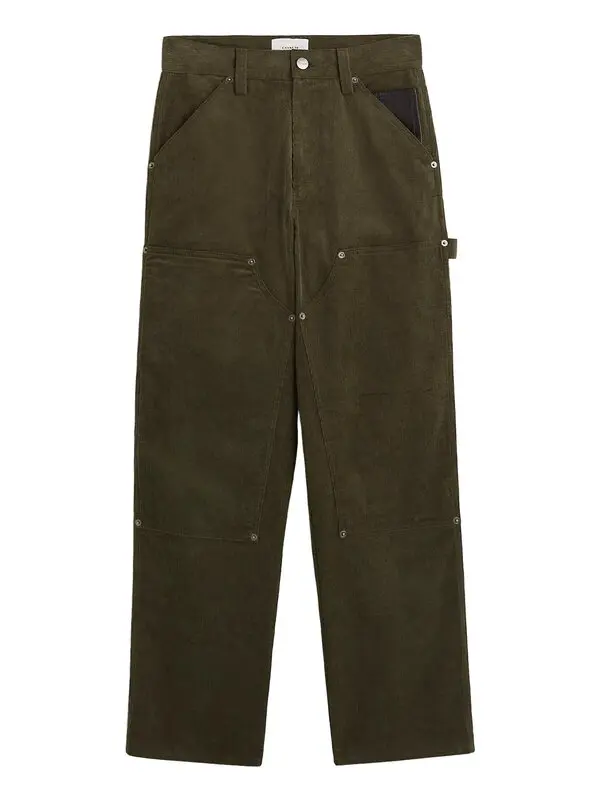 COACH Restored Corduroy Tapered Pants - Olive