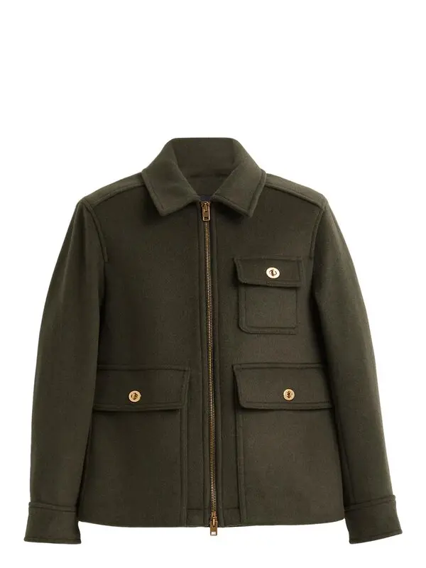 COACH Restored Short Wool Coat - Green