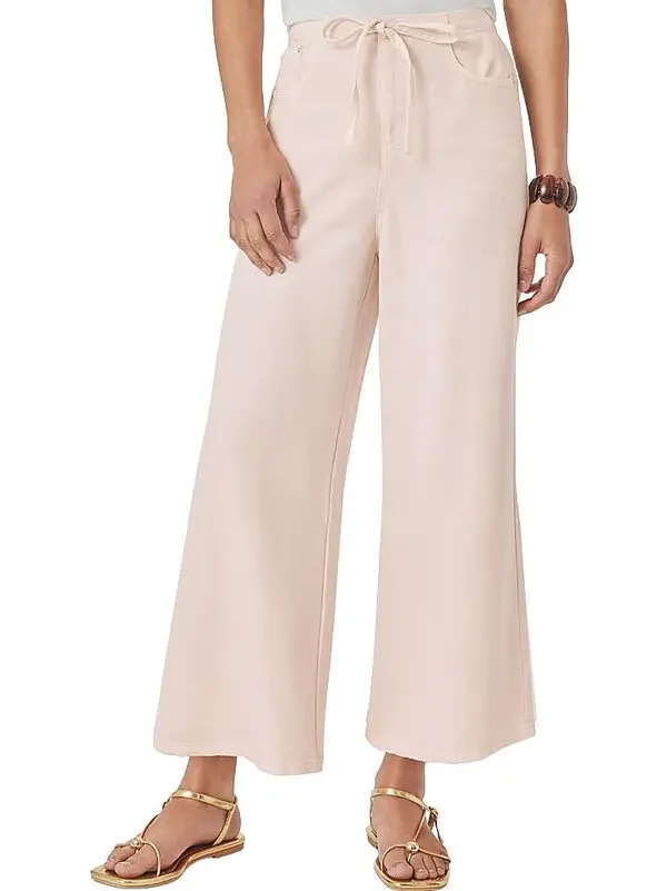 Splendid Lounge Denim Cropped Pants - Rose Petal
