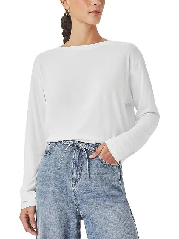 Splendid Lila Crewneck Tee - White