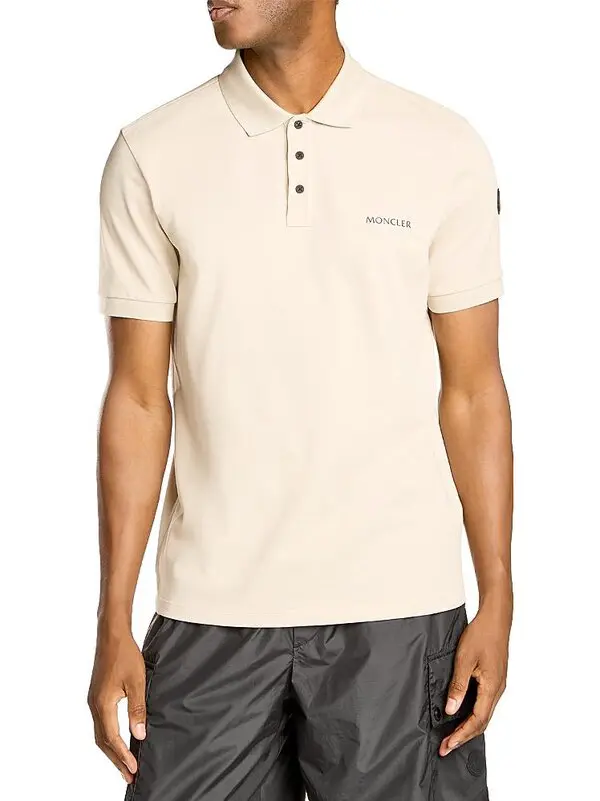 Moncler Short Sleeve Polo Shirt - Agate Grey