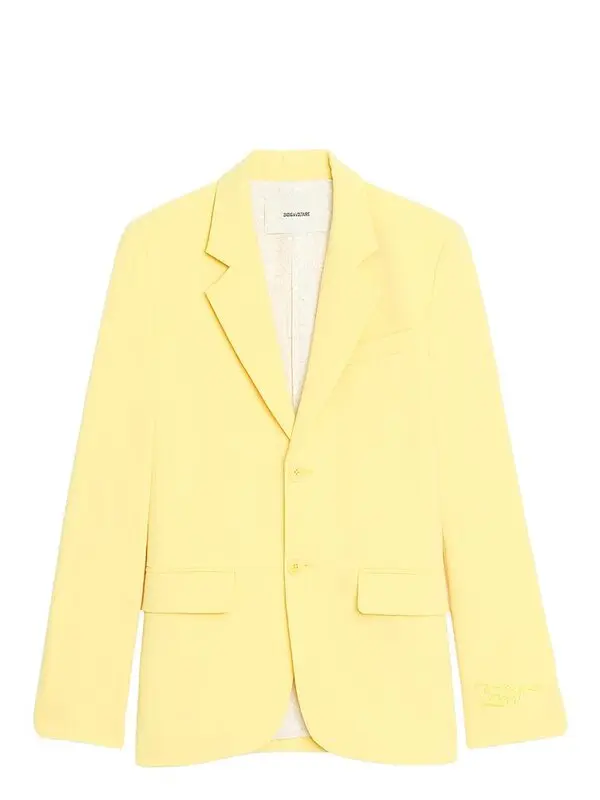 Zadig&Voltaire Notched Collar Blazer - Banana