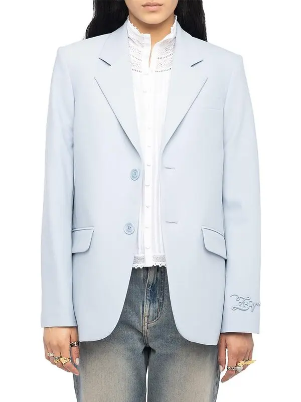 Zadig&Voltaire Notched Collar Blazer - Sky