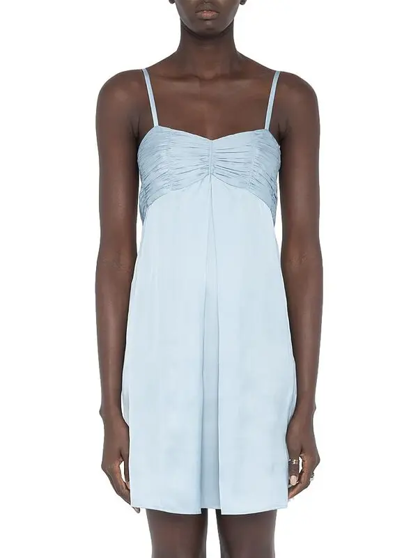 Zadig&Voltaire Rippies Satin Dress - Sky