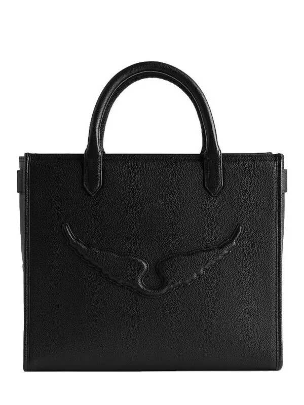 Zadig&Voltaire Angel Leather Tote - Black