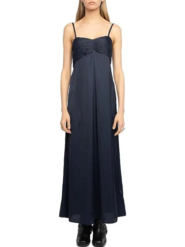 Zadig&Voltaire Rippie Satin Dress - Encre