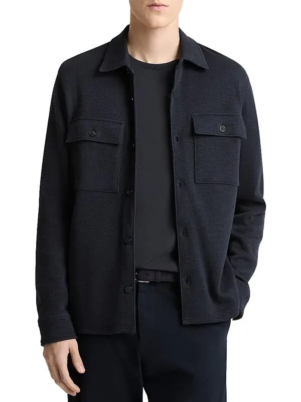 Vince Double Slub Shirt Jacket - Coastal