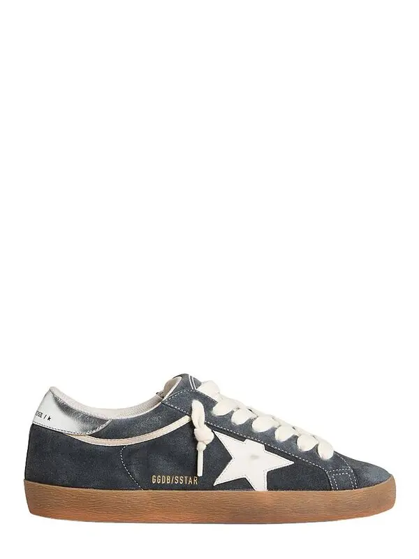 GOLDEN GOOSE Super Star Suede Sneakers - Stone Blue