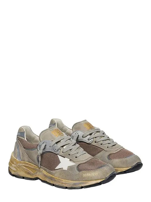 GOLDEN GOOSE Running Dad Sneakers - Taupe/silver/white